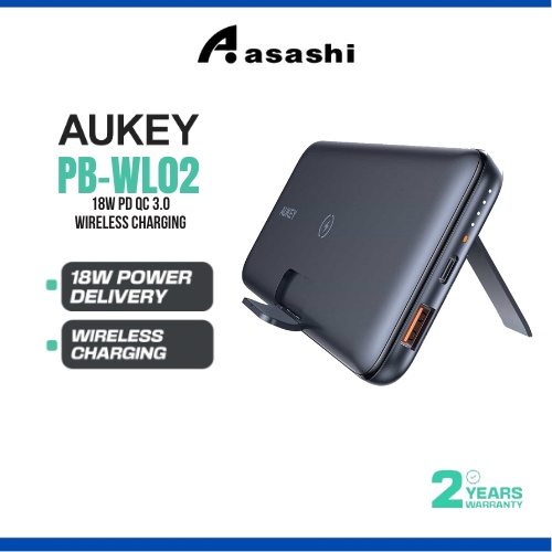 AUKEY PB-WL02 PB-WL01s PB-WL03s PB-WL02i MagAir 20W PD 10000mAh 20000mAh Power Bank Foldable ...