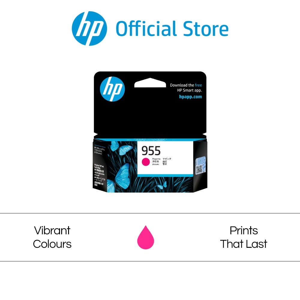 HP 955 Magenta Original Ink Cartridge / HP OfficeJet Pro 7720 , 7730 ...