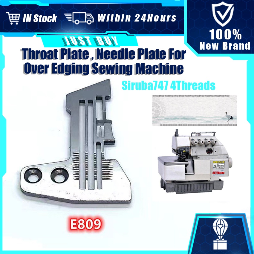 Durable E8096 4 Threads 747 Needle Plate Throat Plate for Over Edging ...