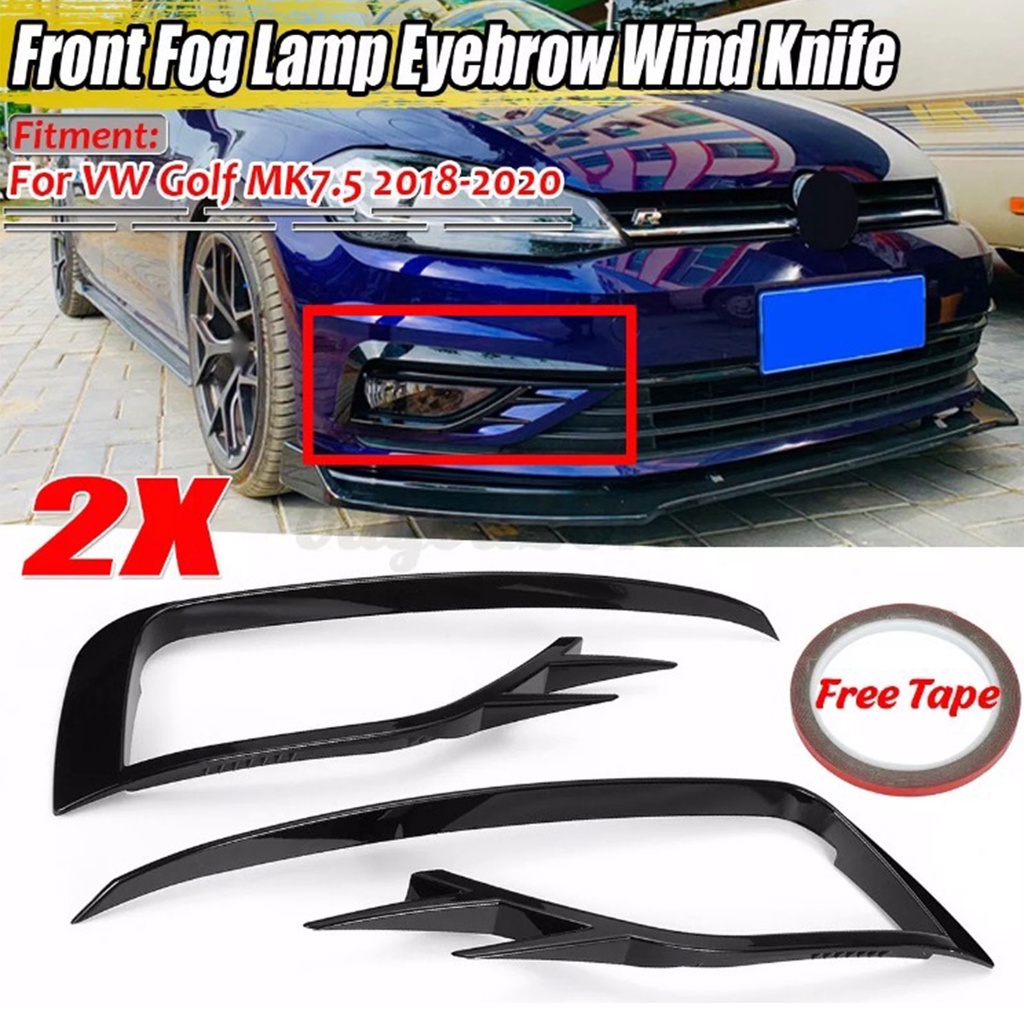 TL Front Bumper Fog Light Grille Cover Trim Wind Knife Razor Style ...
