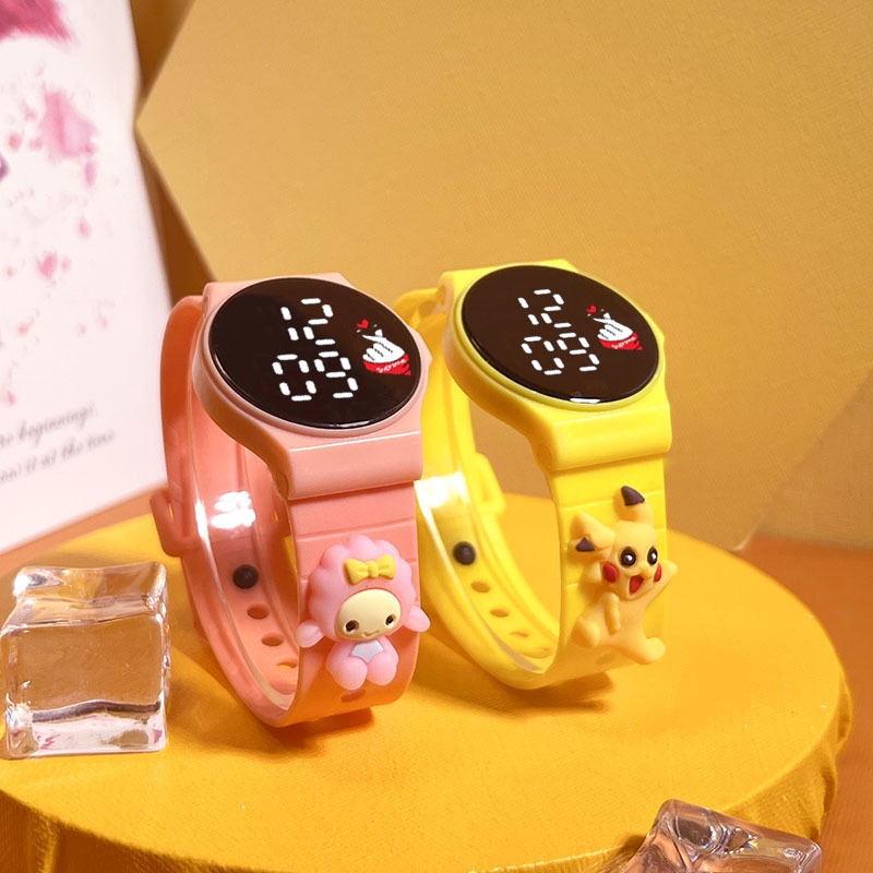 New LED Children's Electronic Watch Cartoon Touch Waterproof Student ...