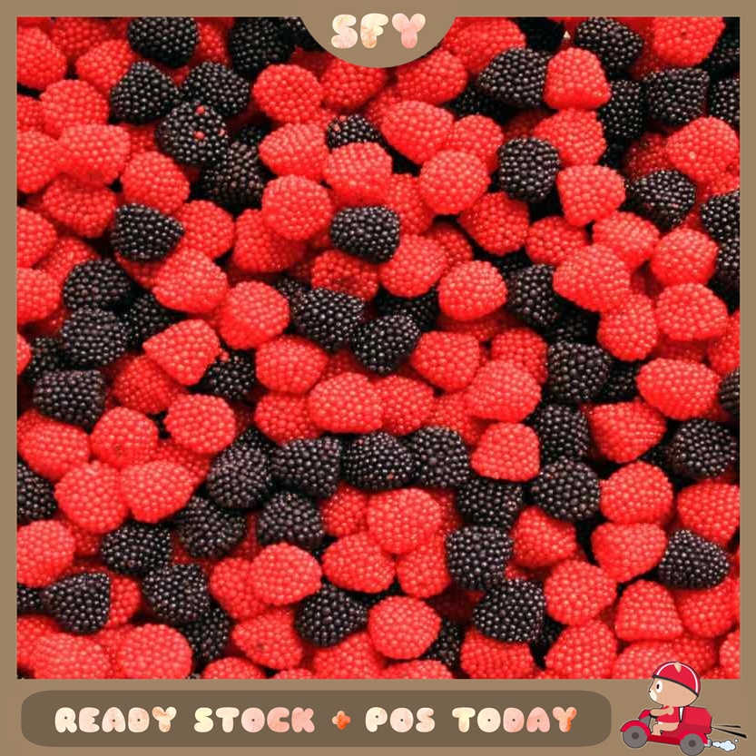 HALAL 100g Bebeto Sweet Berries Granular Berries Gummy Candy Gula Jelly ...