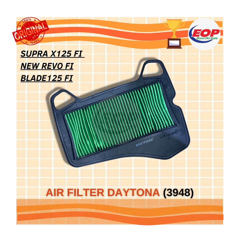 Air FILTER DAYTONA REVO FI 110 NEW SUPRA X 125 FI BLADE 125 FI K03 3948 ...