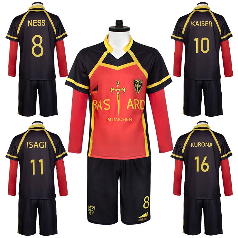 Blue Lock Jersey Cosplay Costume Custom Number Name Baju Lelaki ...