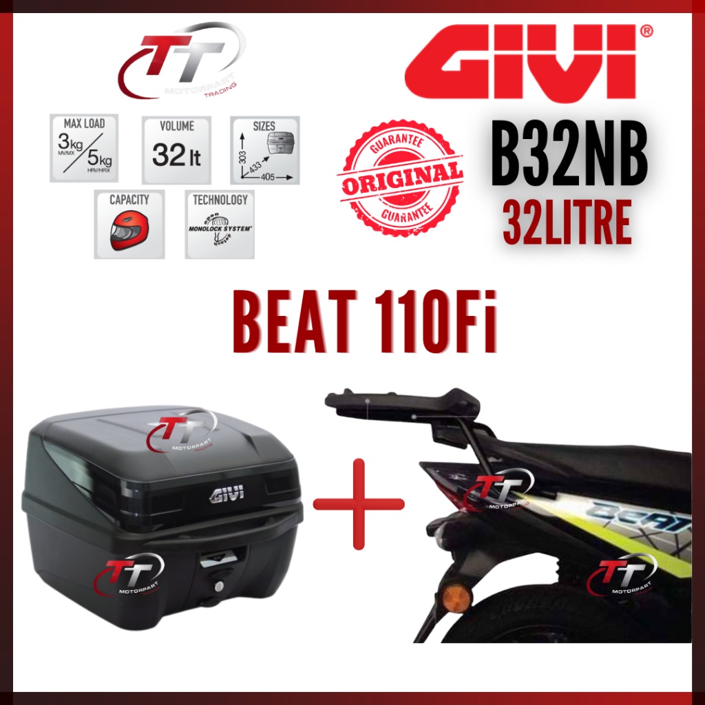 HONDA BEAT 110 Fi BEAT110 FUEL INJECTION GIVI SR SPECIAL MONO RACK ...