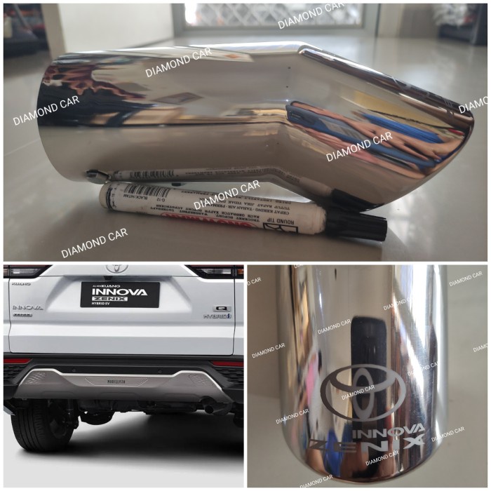 Toyota All New Innova Zenix exhaust tip tail Muffler | Shopee Malaysia