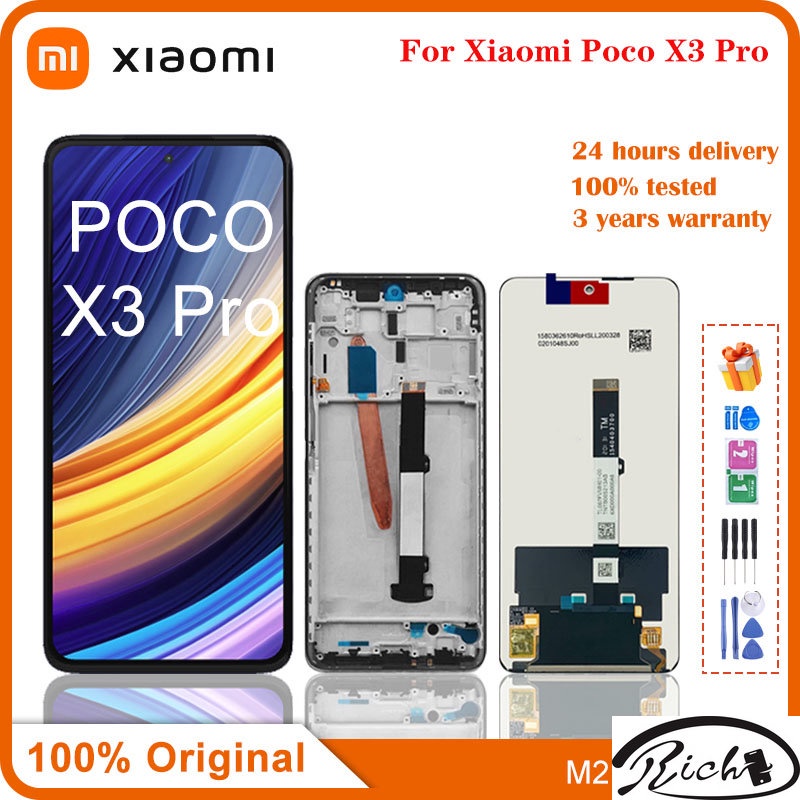 Original LCD For Xiaomi POCO X3 Pro LCD M2007J20CG Display Touch Screen Digitizer For POCO X3 ...