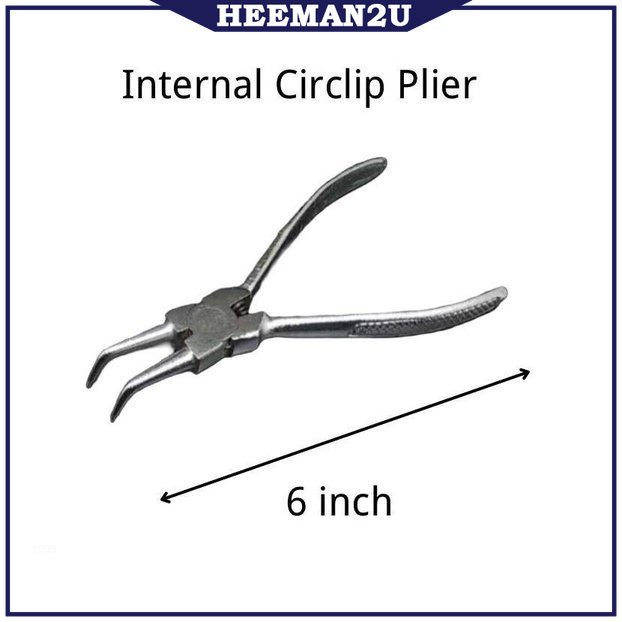 Heeman2u 6 Inch Internal Circlip Plier Bent Nose Pliers Snap Ring ...