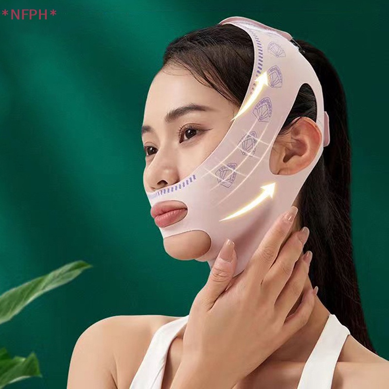 NFPH> Facial Slimming Face Lift Up Band Mask Reduce Double Chin V-Line ...