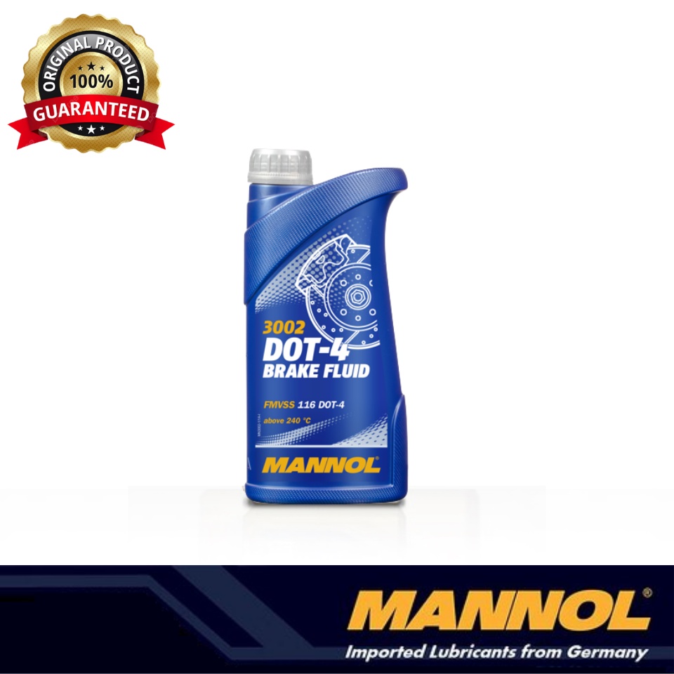 💯Original MN3002-1 MANNOL DOT-4 Brake Fluids 1Liter | Shopee Malaysia