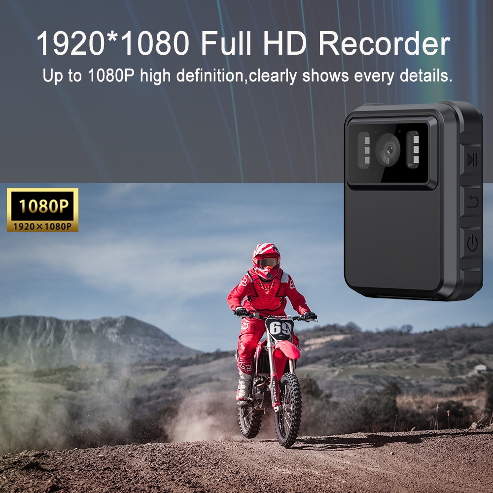 Police Body Camera 1080P DVR Video Security Cam IR Night Vision ...