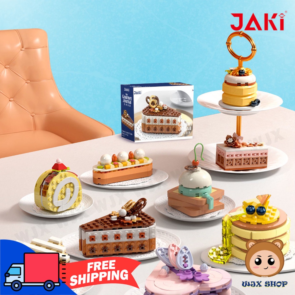 Jaki Building Block Bricks / Mini Sweet Layer Cake Waffle Swiss Roll ...