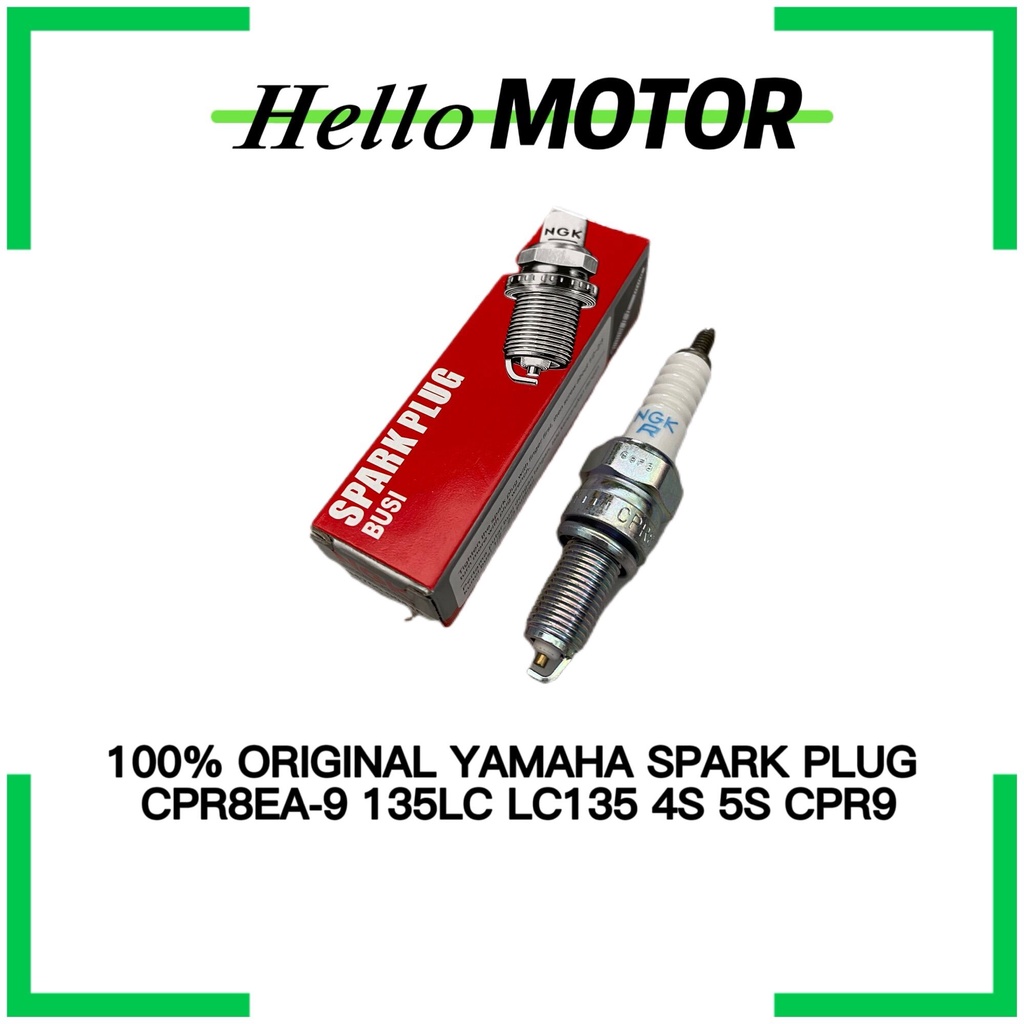 100% ORIGINAL YAMAHA SPARK PLUG CPR8EA-9 135LC LC135 CPR9 4S 5S LC ...