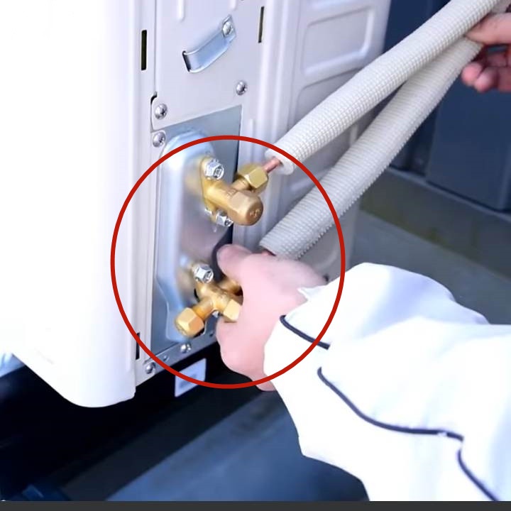 Alanki nut aircond compressor outdoor unit gas valve copper nut gas 3/8 ...