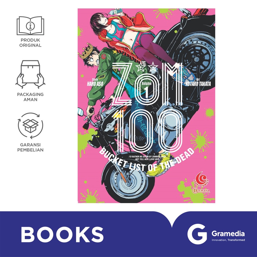 Comic Level: Zom 100 vol 01 (Haro Aso, Kotaro Takata) | Shopee Malaysia