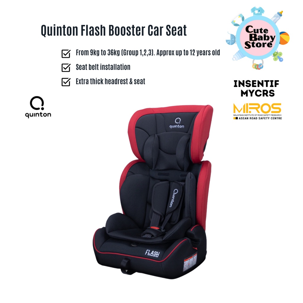Quinton Flash Booster Car Seat | Shopee Malaysia