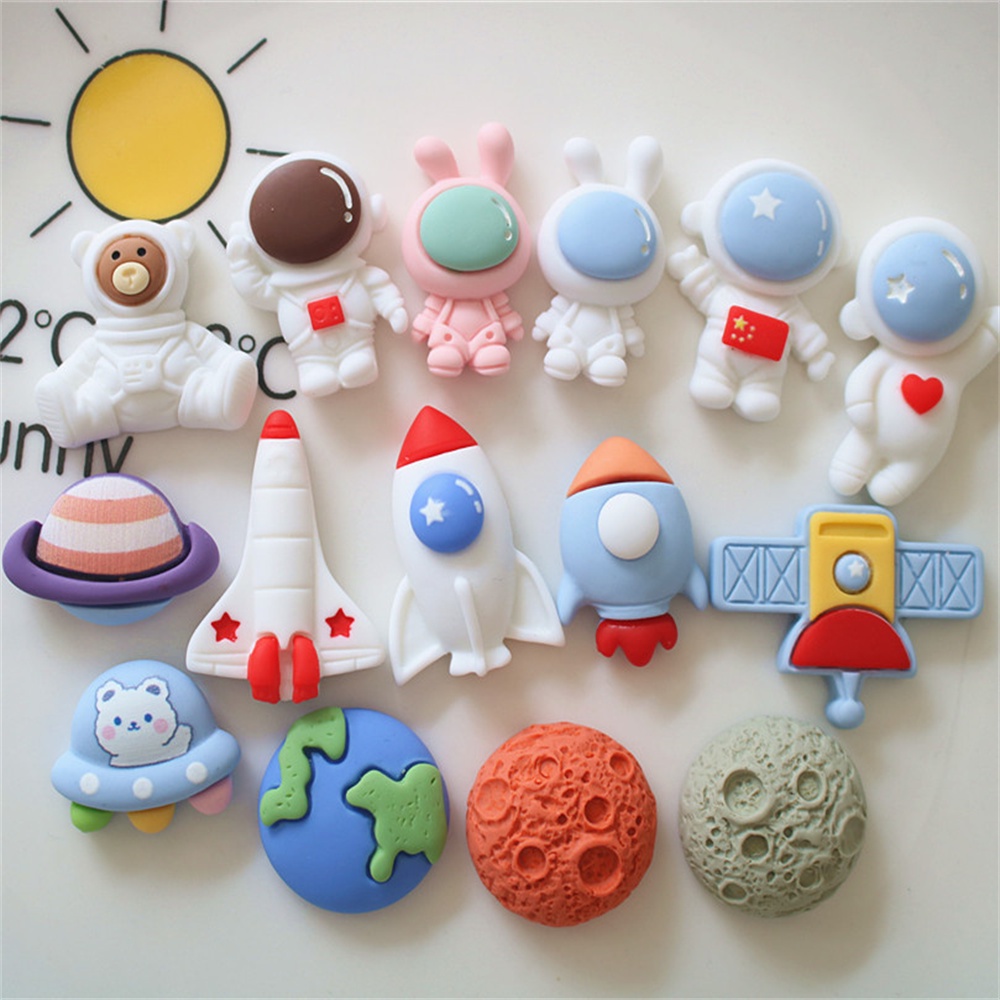 Cartoon Moon Earth Jibbitz Charms for Croc Planets Astronaut Jibits ...