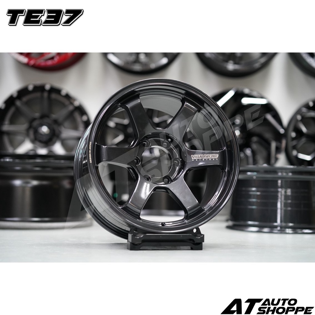 (1PC) RAYS TE37 GUN METAL 18x10J 6x139.7 ET0 4X4 4WD SPORTRIMS SPORTRIM ...