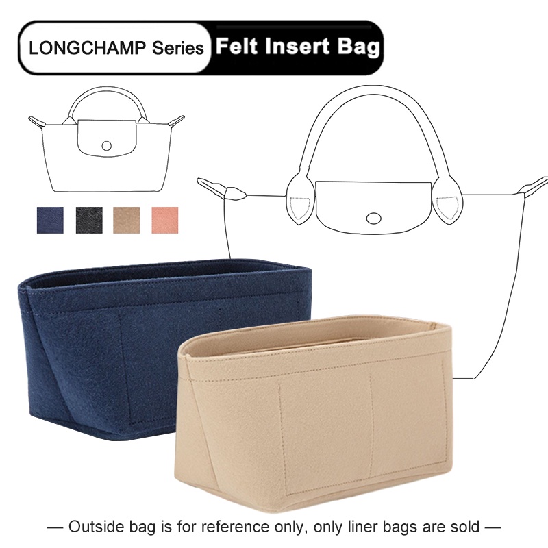 EverToner Felt Inner Bag for LONGCHAMP LE PLIAGE Series mini XS S M L ...