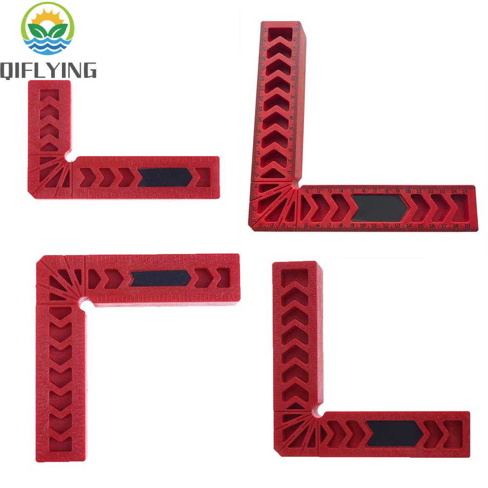 90° L Shape Right Angle Ruler Carpentry Measuring Gauges Positioning ...