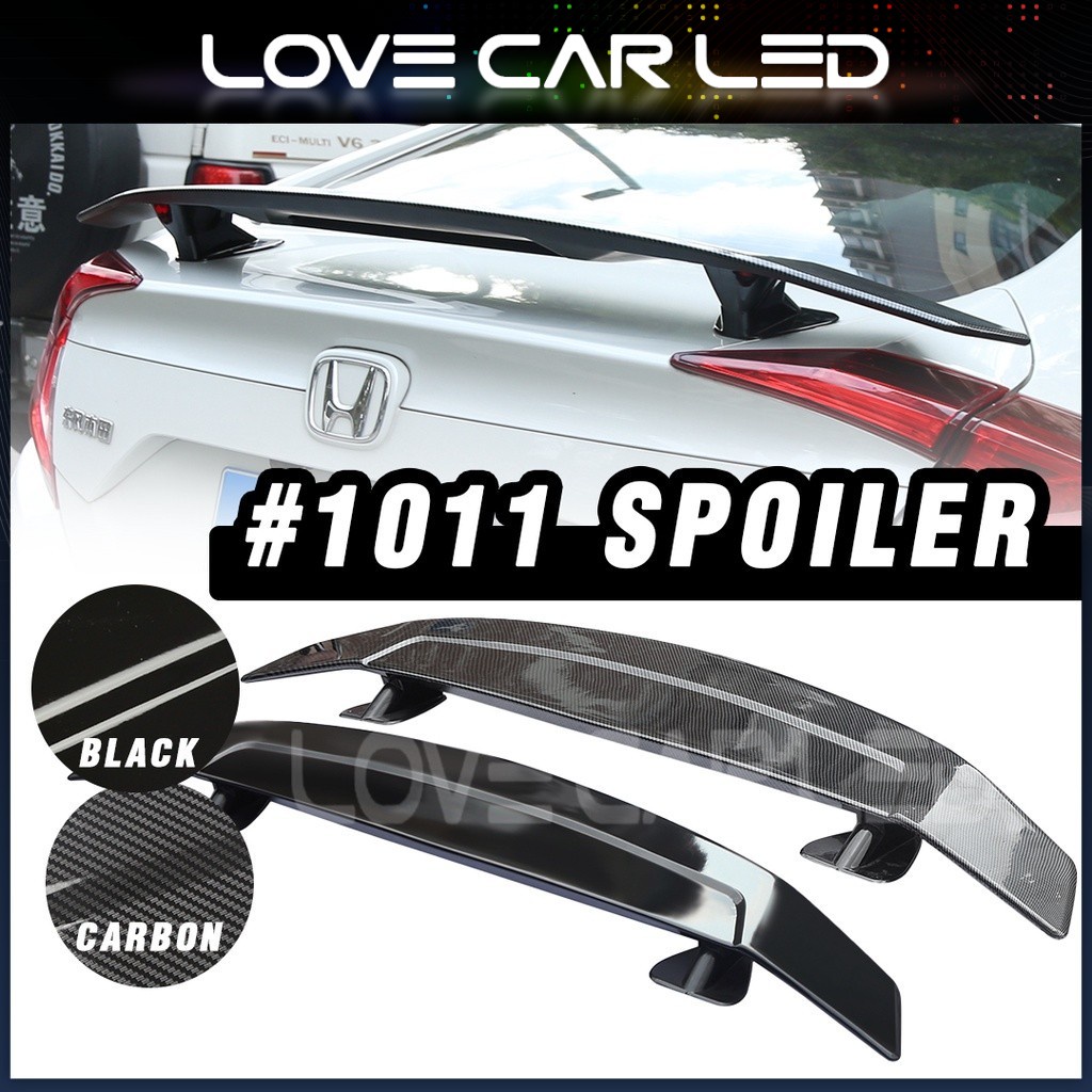 Universal 52 Inch ABS Rear Trunk Spoiler Wing GT-Style Gloss Black W ...