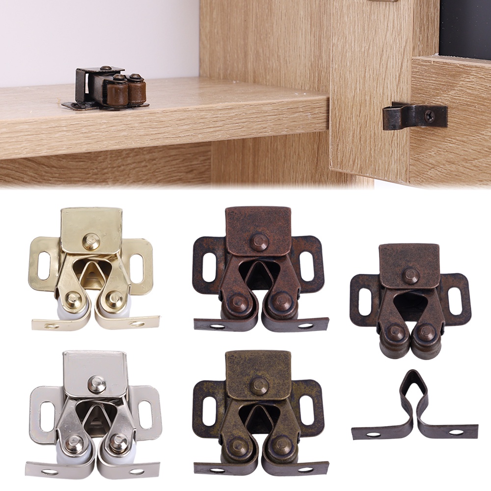 Door Cabinet Catch Lock Latches Roller Spring Clip / Double Rollers ...