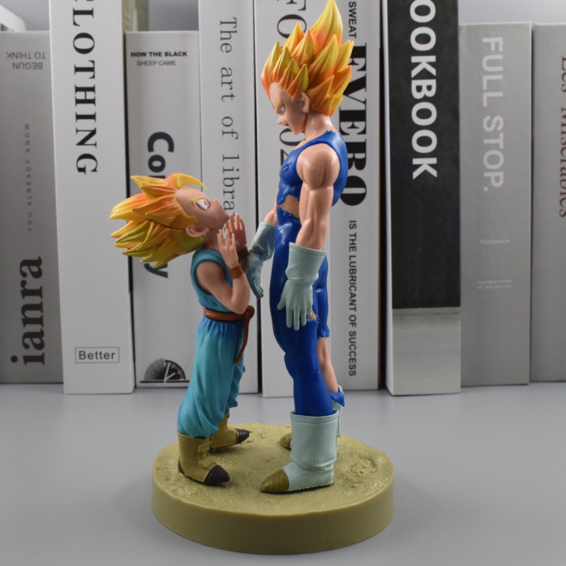 Anime DBZ Super Saiyan Trunks Vegeta Father and Son Bid Farewell PVC ...