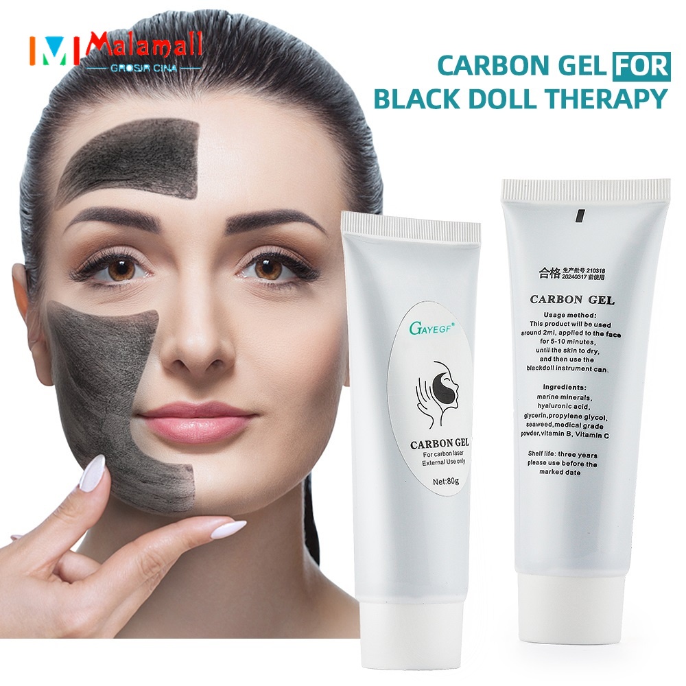 Soft Carbon Laser Cream Black Doll Skin Whitening Laser Carbon Gel ...
