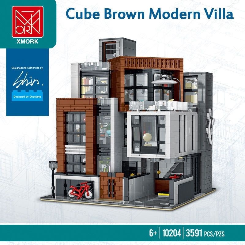 Building Street View Series · Modern Villa High Difficulty Assembling Particles Compatible with ...