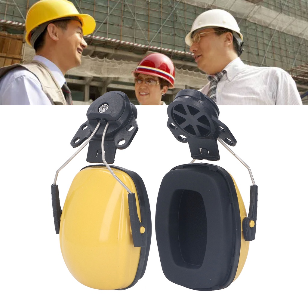 1 Pair Safety Helmet Ear Muff Noise Reduction Helmet Hard Hat Hearing ...