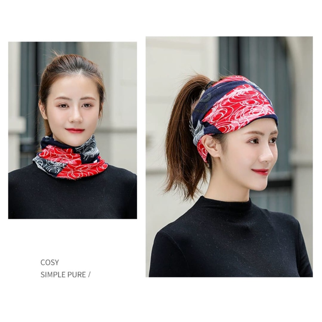 Silk Face Scarf Buff Mask Rider Fishing Cycling Outdoor Sport ...