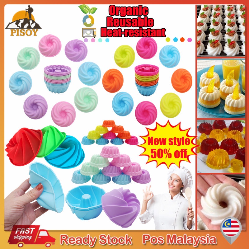 36Pcs Twister Mold Acuan Kuih Kaswi Viral Silicon Malaysia Kaswi Mold ...