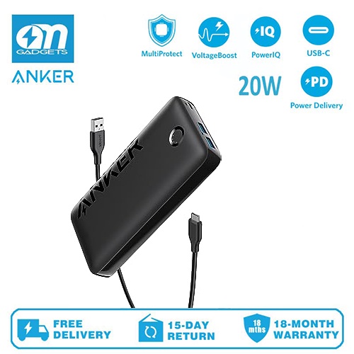 Anker A1288 Power Bank (PowerCore 335) 20k MAH with 20w USB-C Fast ...