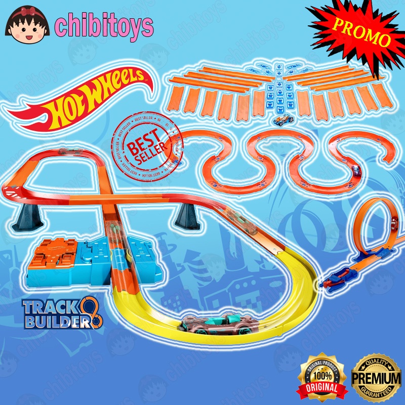 Hotwheels TRACK BUILDER CURVE LOOP RAMP JUMP TRACK SET 30 60cm 120cm ...