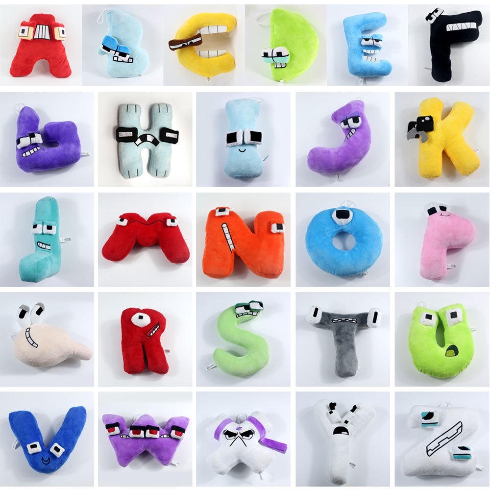 26PCs alphabet alphabets lore plush toy, Alphabet lore stuffed animal lovers doll toys, keychain ...