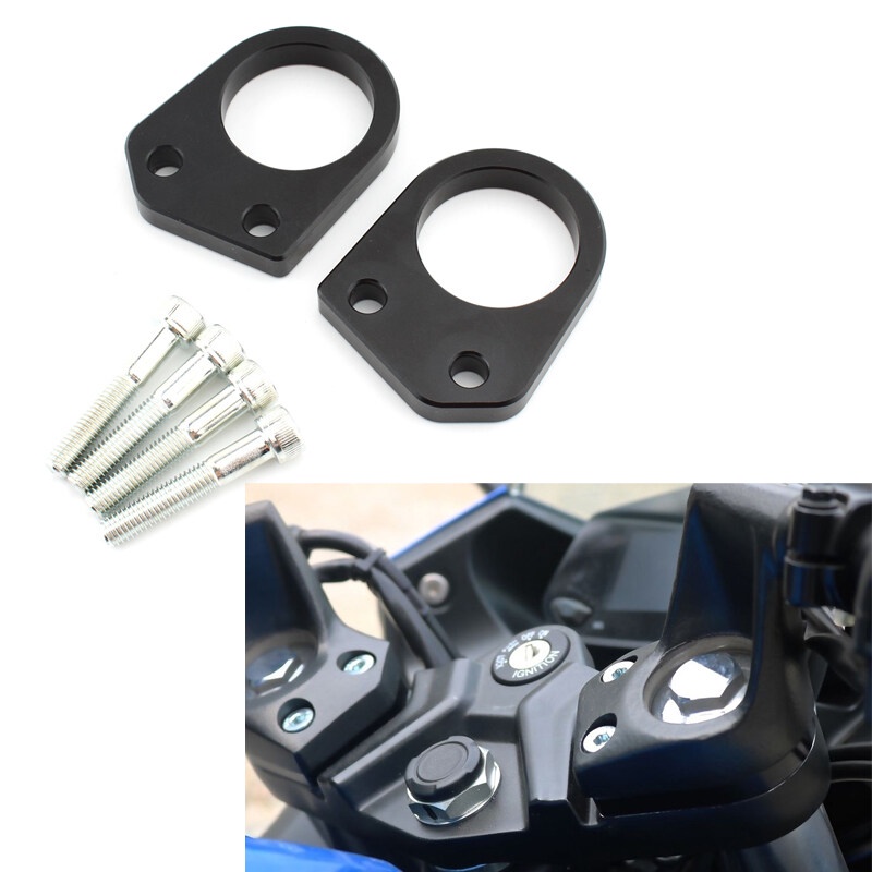 Motorcycle Handlebar Riser Spacer Clamp HANDLE BAR Lifting 10mm FOR ...