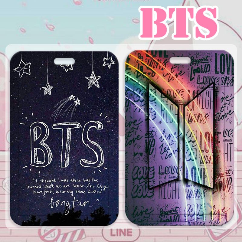 K-Pop Star BTS Custom Student School ID Card Holder MRT Card Bus Card ...