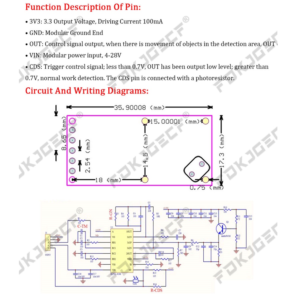 Motion Radar Sensor Hw Ms03 2 4ghz To 5 8ghz Human Body Induction