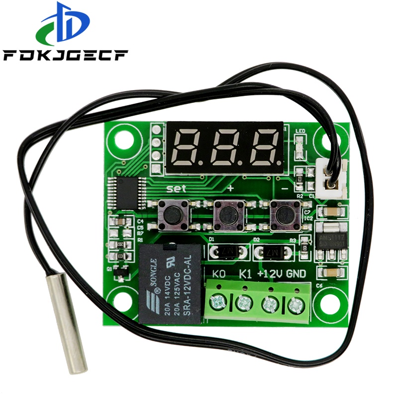 1PCS W1209 DC 12V heat cool temp thermostat temperature control switch ...