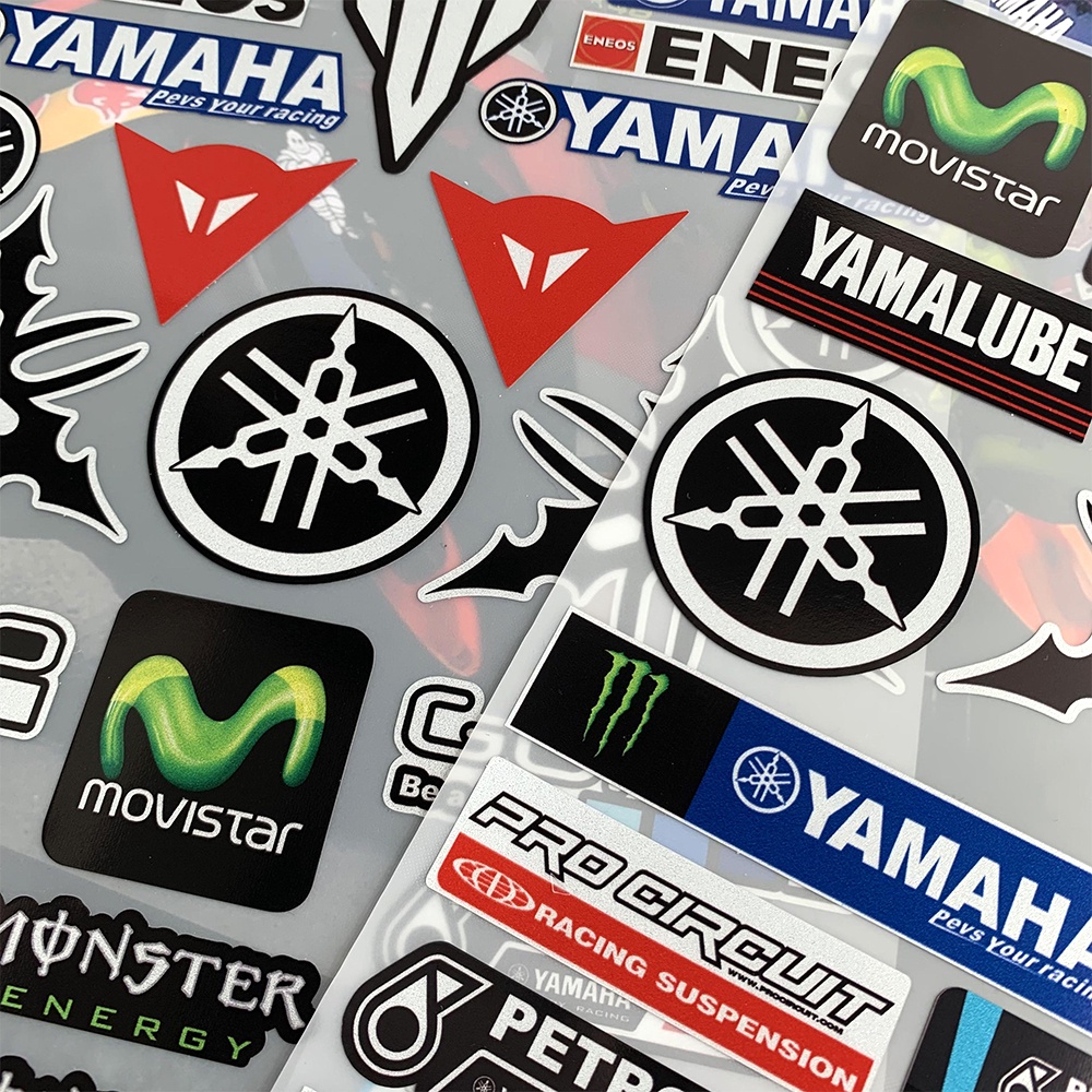 Vinyl Reflective Yamaha Stickers Motorcycle Logo Tank Decal Set Mt 07 ...