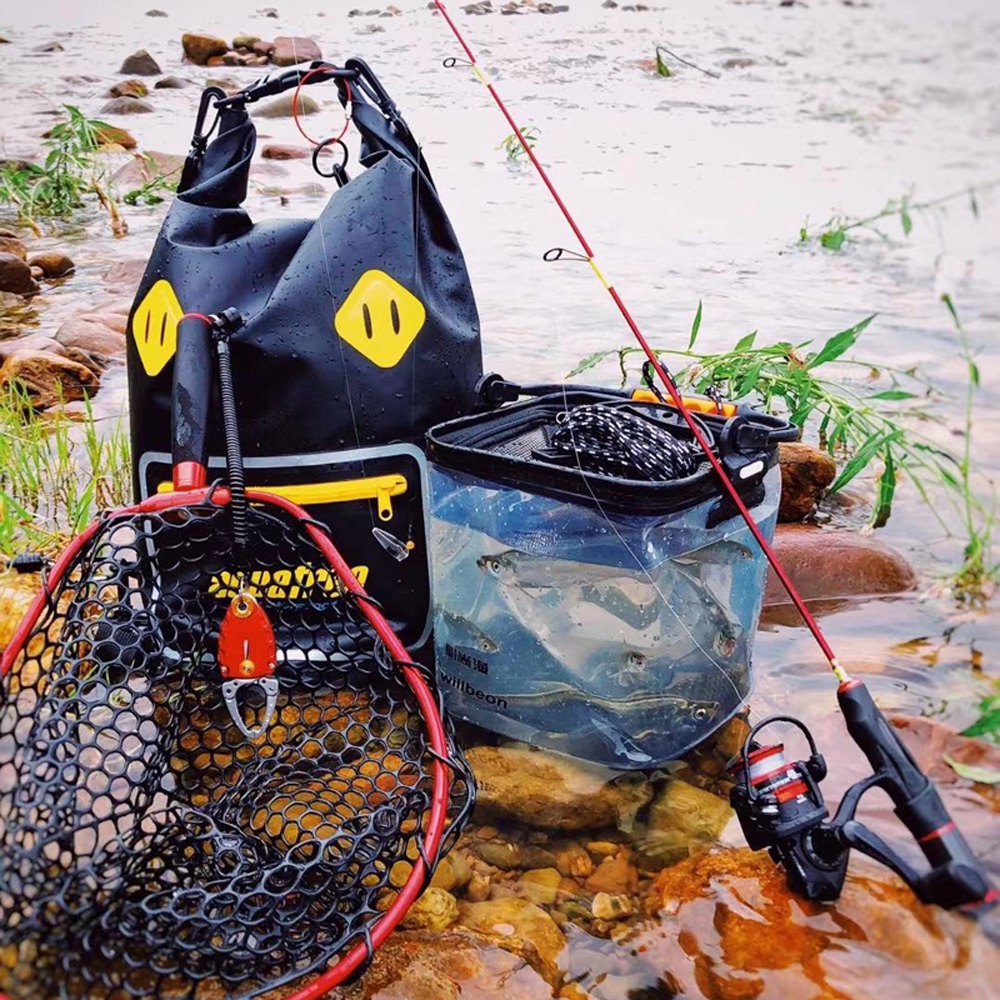 CREEKMOON Portable Transparent Strong Fish Wear Bucket Outdoor EVA ...