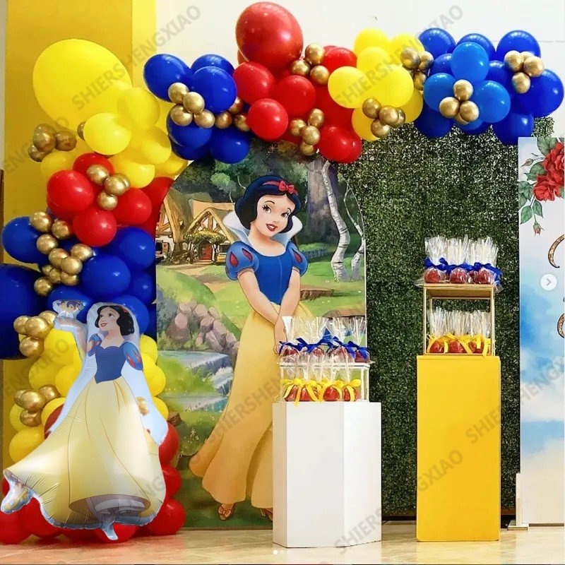 94pcs Disney Snow White Party Decoration Balloon Set Snow White Foil ...