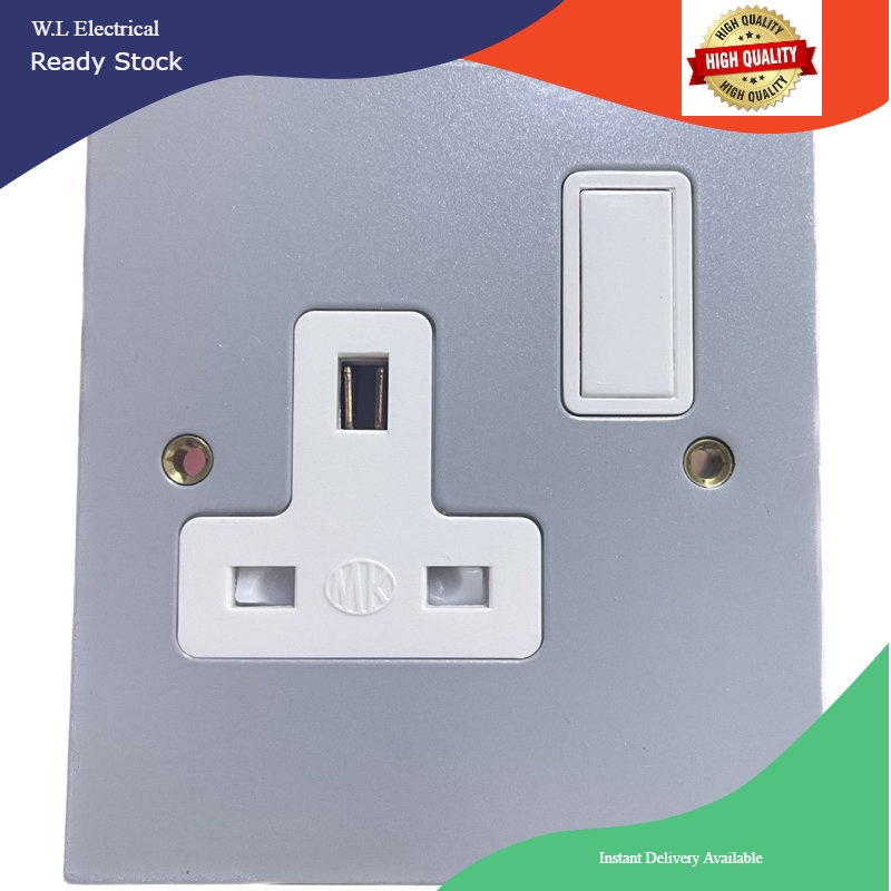 MK 13A 250V 1Gang Switch Socket Outlet Floor Mounting Hinged Cover ...