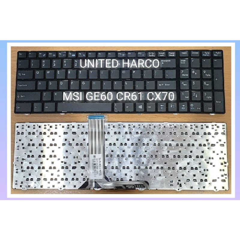 MSI CR61 CX61 CX70 GE60 GE70 GT60 GT70 GT780 GT783 GX70 GX60 20E STEEL ...