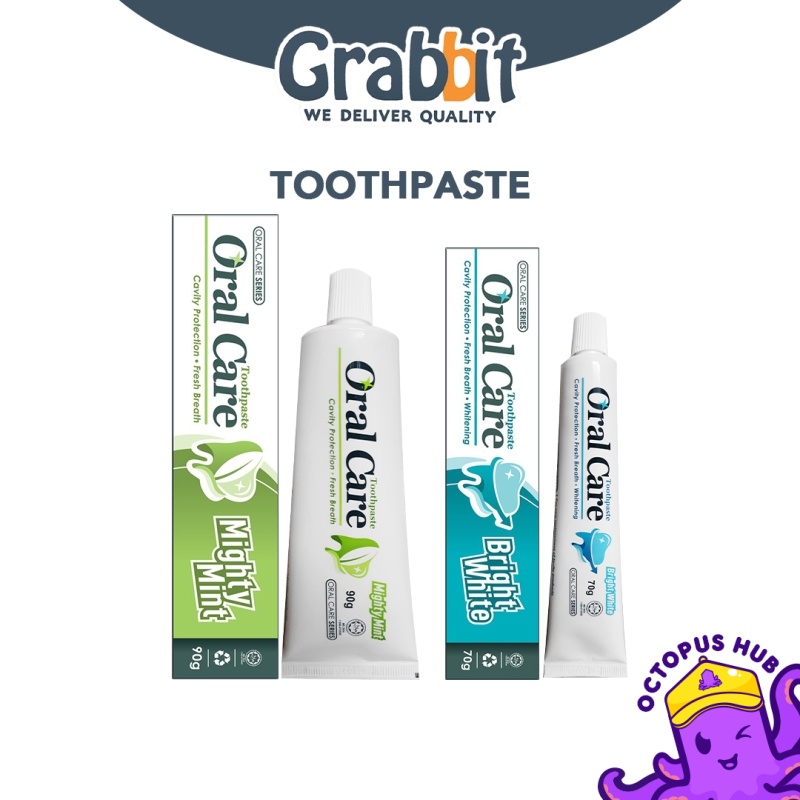 OCTOPUS GRABBIT Toothpaste Cavity Protection Fresh Breath Whitening ...