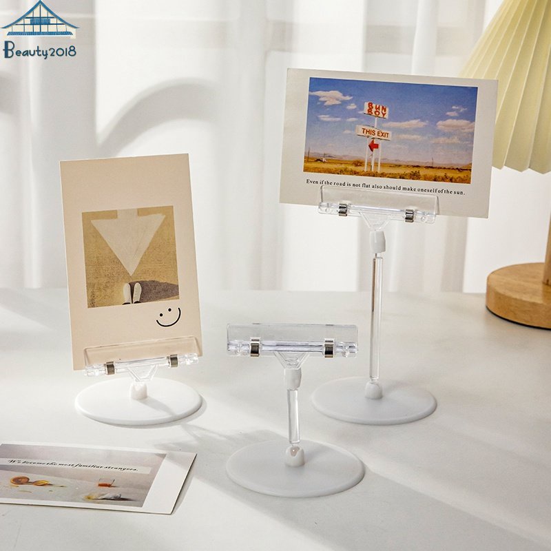 INS Transparent Photo Clip Desktop Message Holder Decorative Postcard ...
