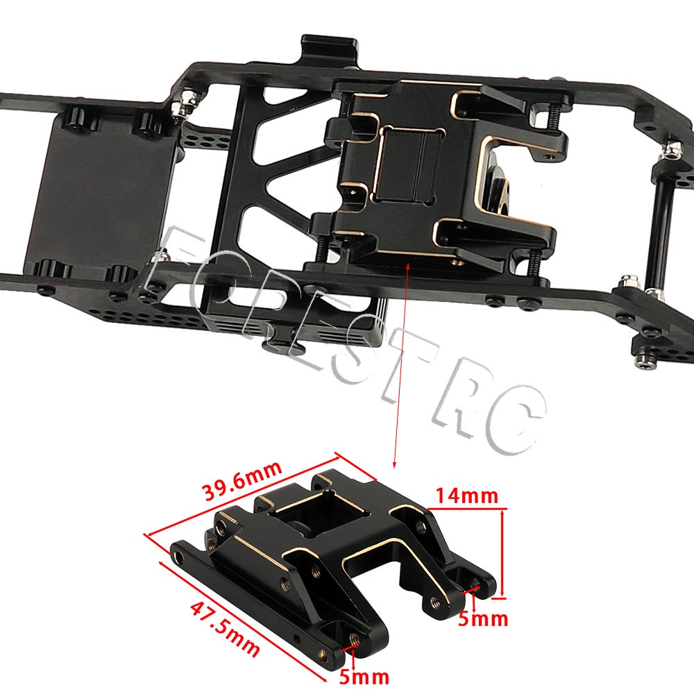 TRX4-M Carbon Fiber Chassis Assembled Kit Frame Girder with Brass ...