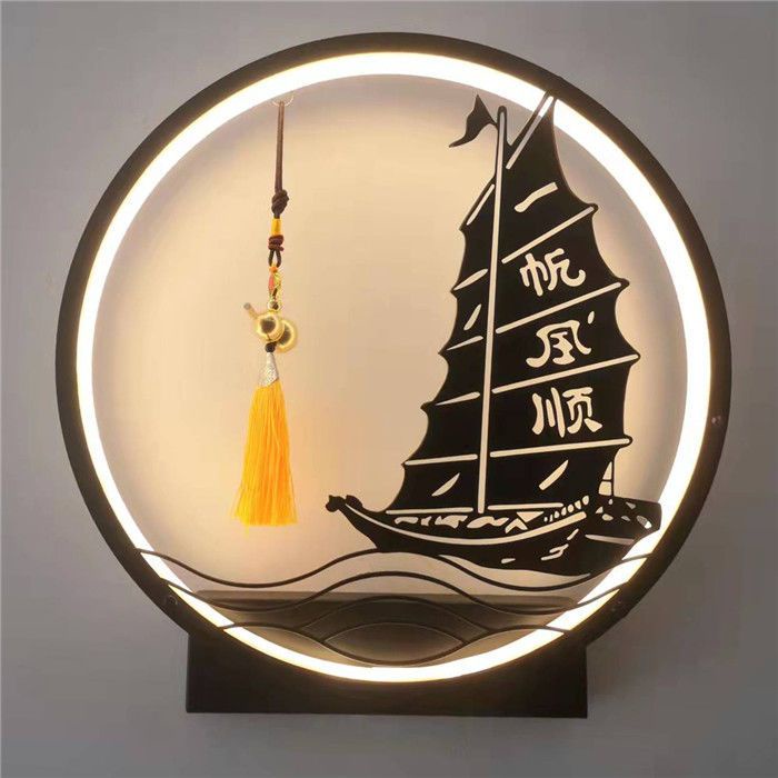 New Chinese Wall Lamp Wall Lamp Living Room Study Bedroom Aisle ...