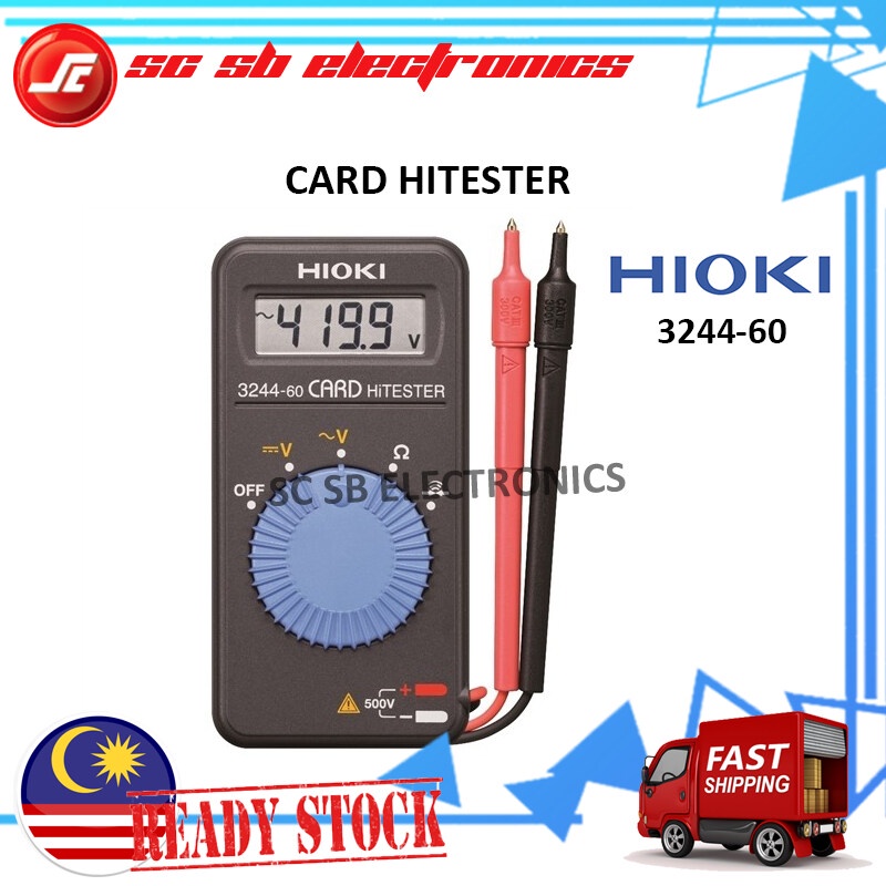 HIOKI 3244-60 CARD HITESTER (DIGITAL MULTIMETER) | Shopee Malaysia