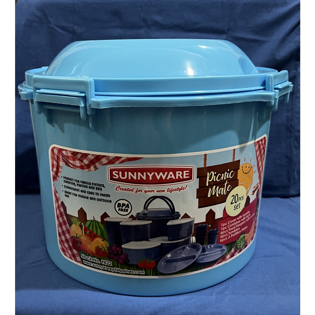 A-Mart Sunnyware 9822 Picnic Mate Set 20pcs Picnicmate | Shopee Malaysia